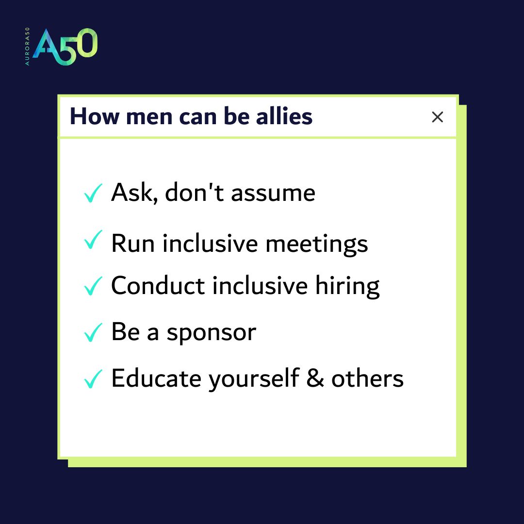 Five ways that men can bring allyship to work - Aurora50